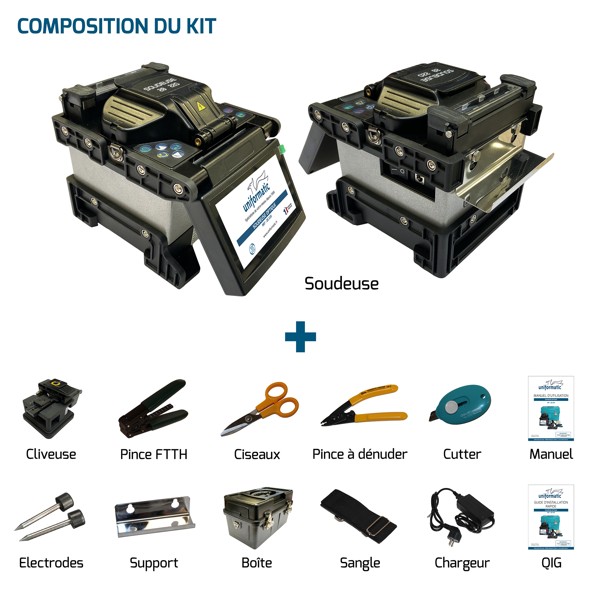 SOUDEUSE OPTIQUE COEUR A COEUR FTTH+RESEAU LAN
